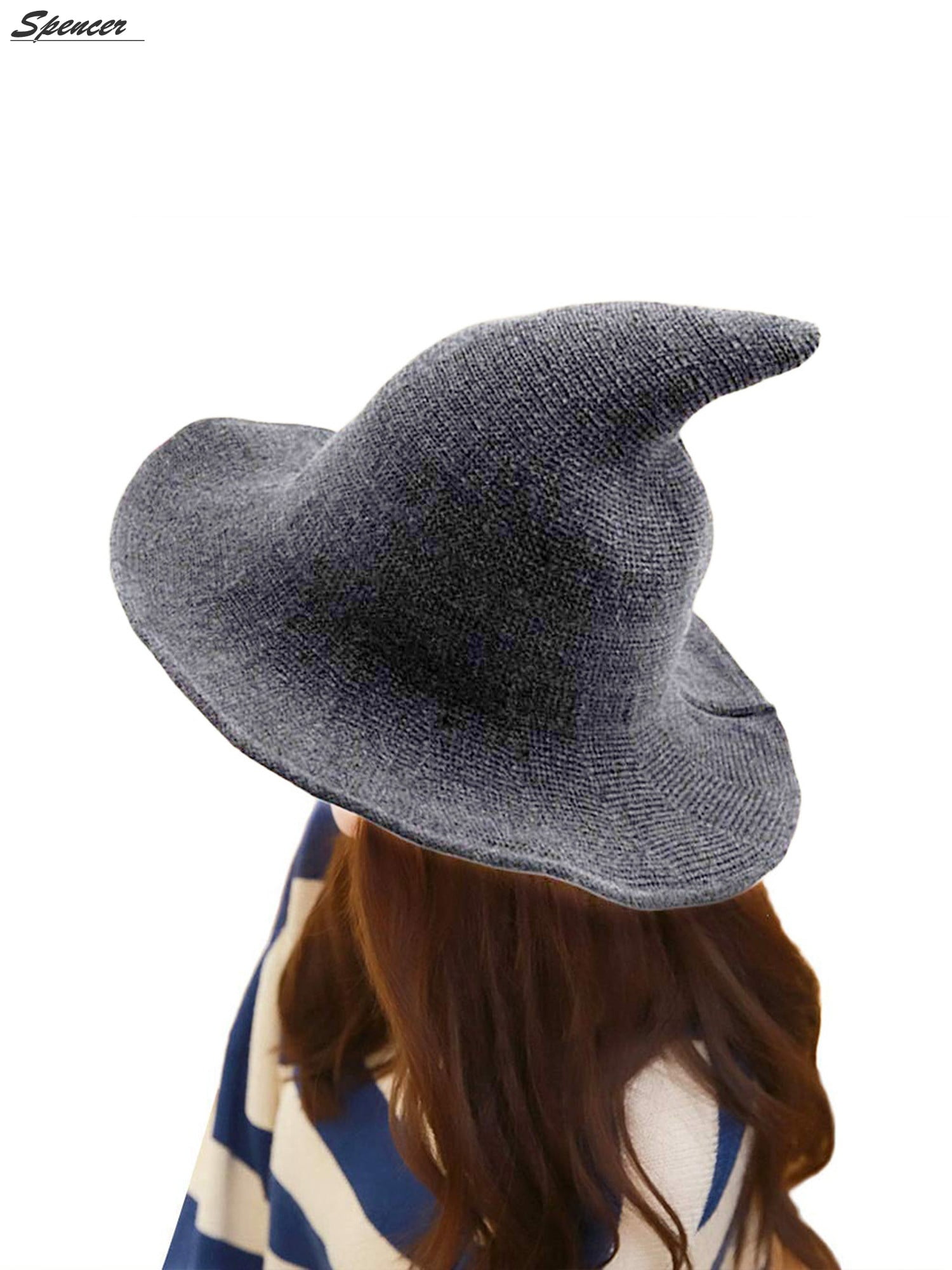 Spencer Winter Halloween Steeple Wool Big Brimmed Pointed Witch Hats ...