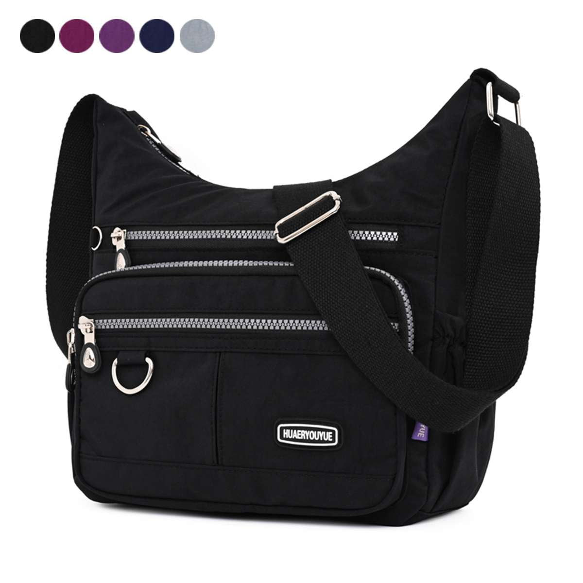 Spencer Women Crossbody Bag, Lightweight Waterproof Nylon Purse, Multi ...