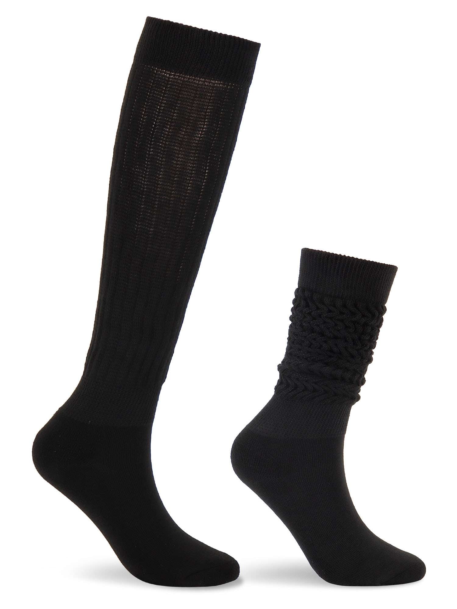 Spencer Women's Slouch Socks Knit Extra Long Scrunch Knee High Sock Leg ...