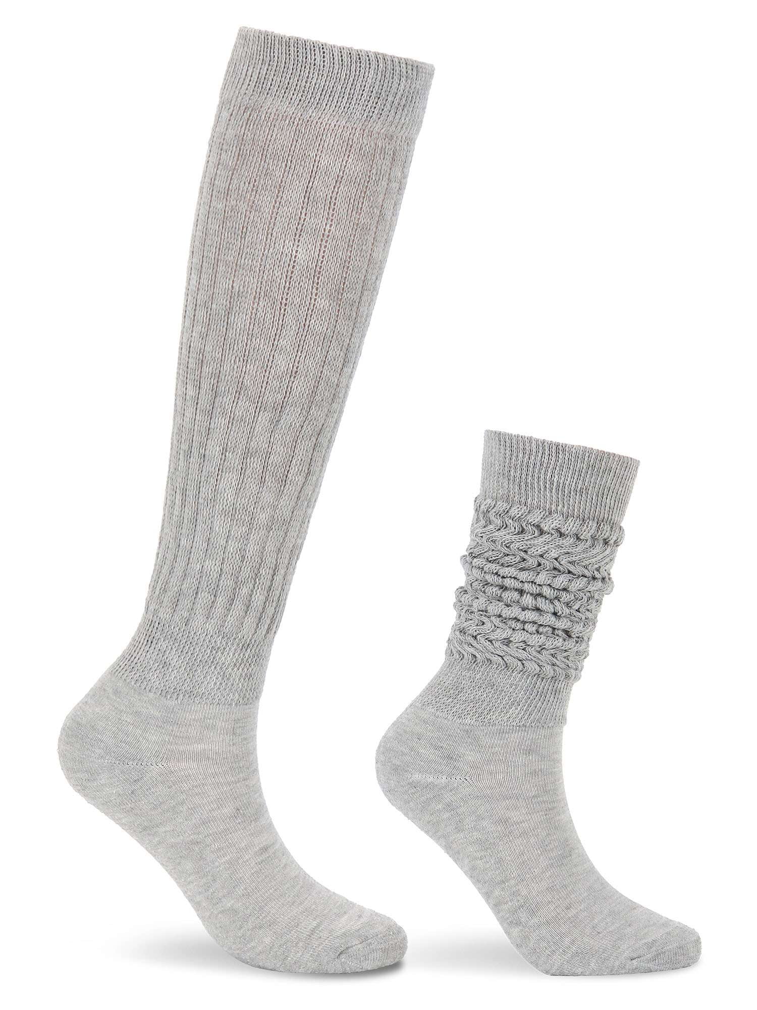Spencer Women's Slouch Socks Knit Extra Long Scrunch Knee High Sock Leg ...