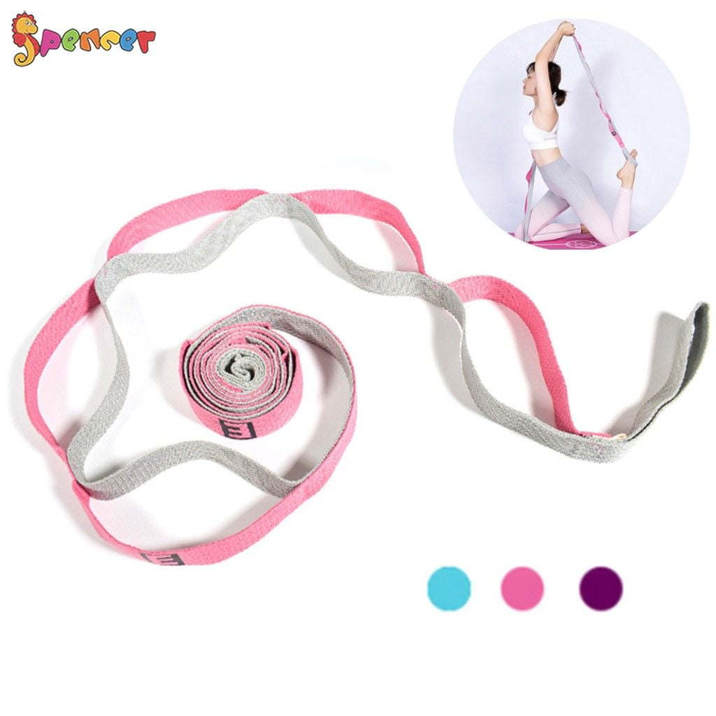 Spencer Yoga Stretch Strap Multi-Grip 12-Loop Fitness Yoga Stretch ...