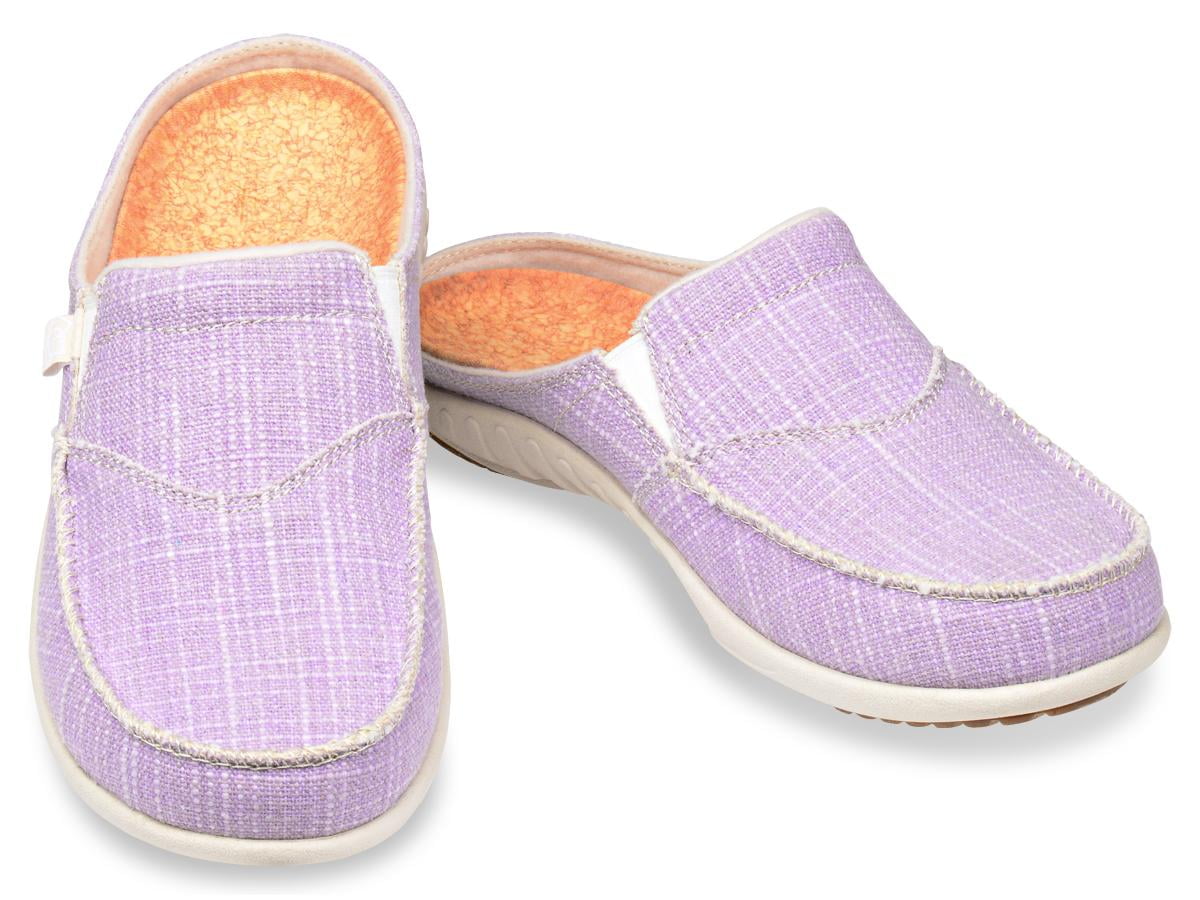 Spenco Siesta - Women's Slide - Canvas - Lavender - Walmart.com