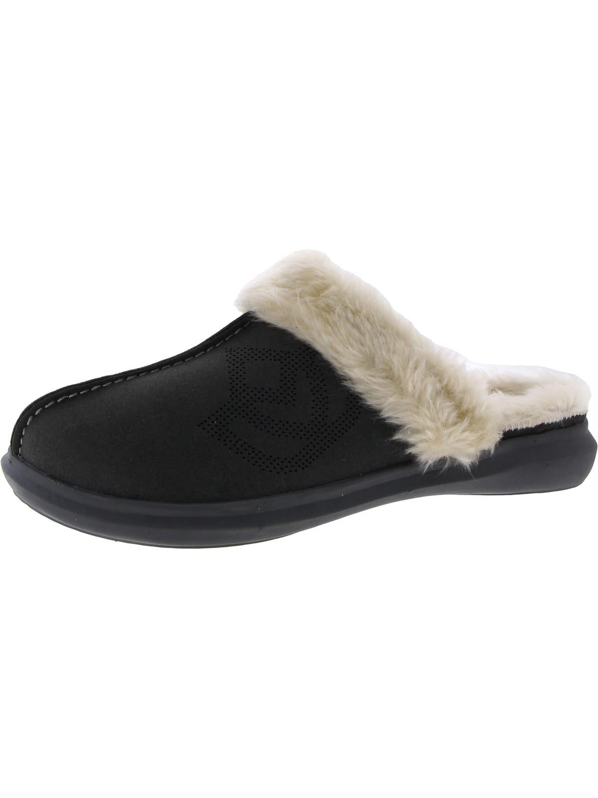 Spenco Womens Supreme Slide Suede Lined Mule Slippers - Walmart.com