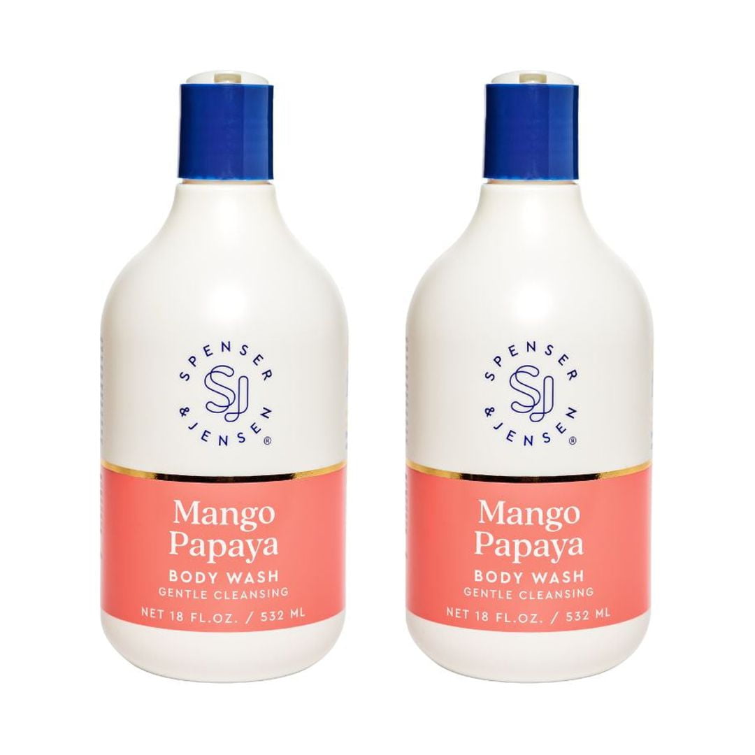 Spenser & Jensen Hydrating Mango and Papaya Body Wash 18 Oz, 2 Pack ...