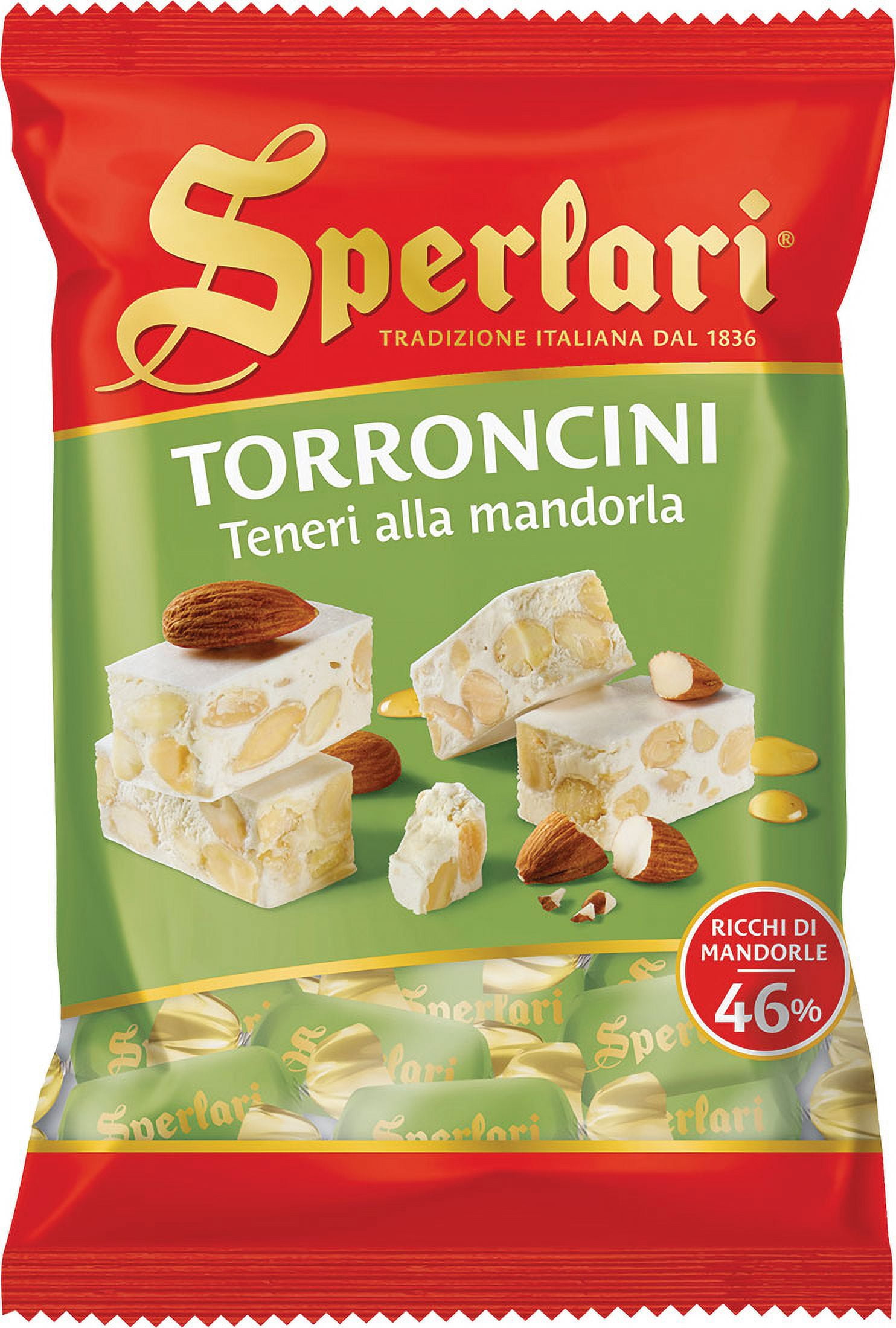 Sperlari Italian Torroncini Soft Nougat Bites with Almonds — 117g MADE ...