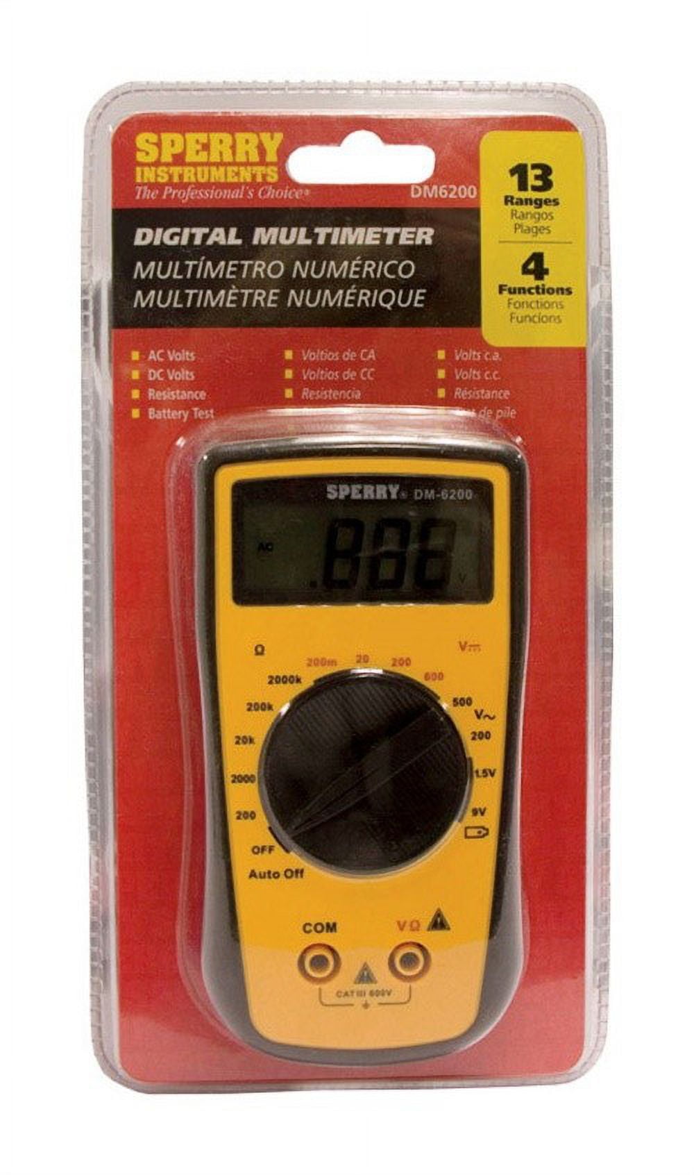 Sperry 500VAC to 600VDC Digital 4 Function Multimeter - Walmart.com