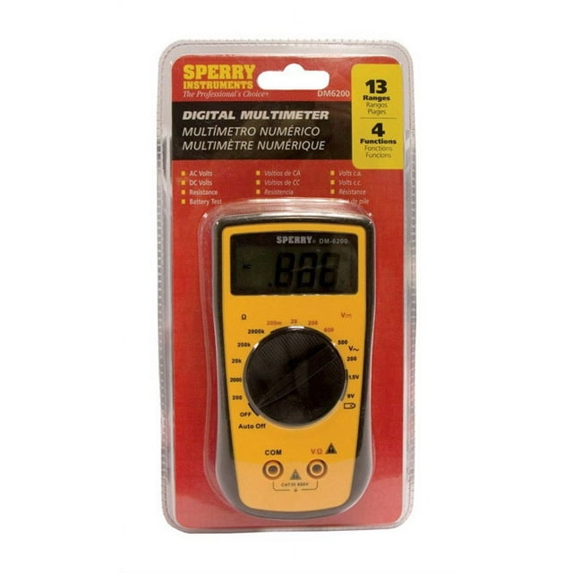 Sperry 500VAC to 600VDC Digital 4 Function Multimeter - Walmart.com