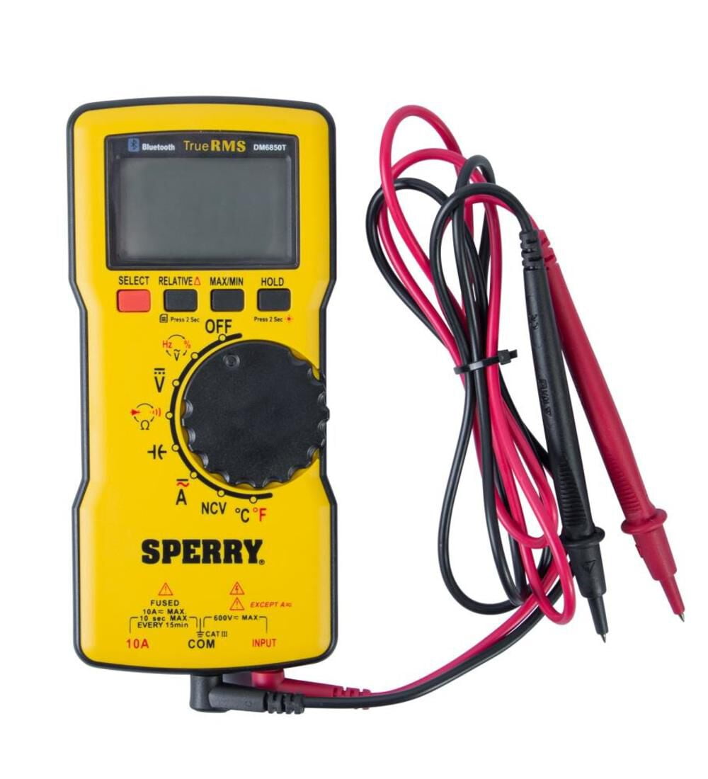 Sperry DM6805T Thin Autoranging Digital Multimeter, 600V AC/DC, 10A ...