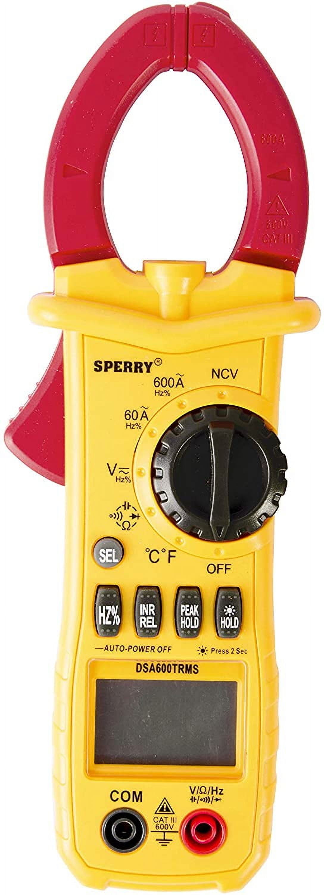 Sperry Instruments DSA600TRMS 12 Function True RMS Digital Clamp Meter ...