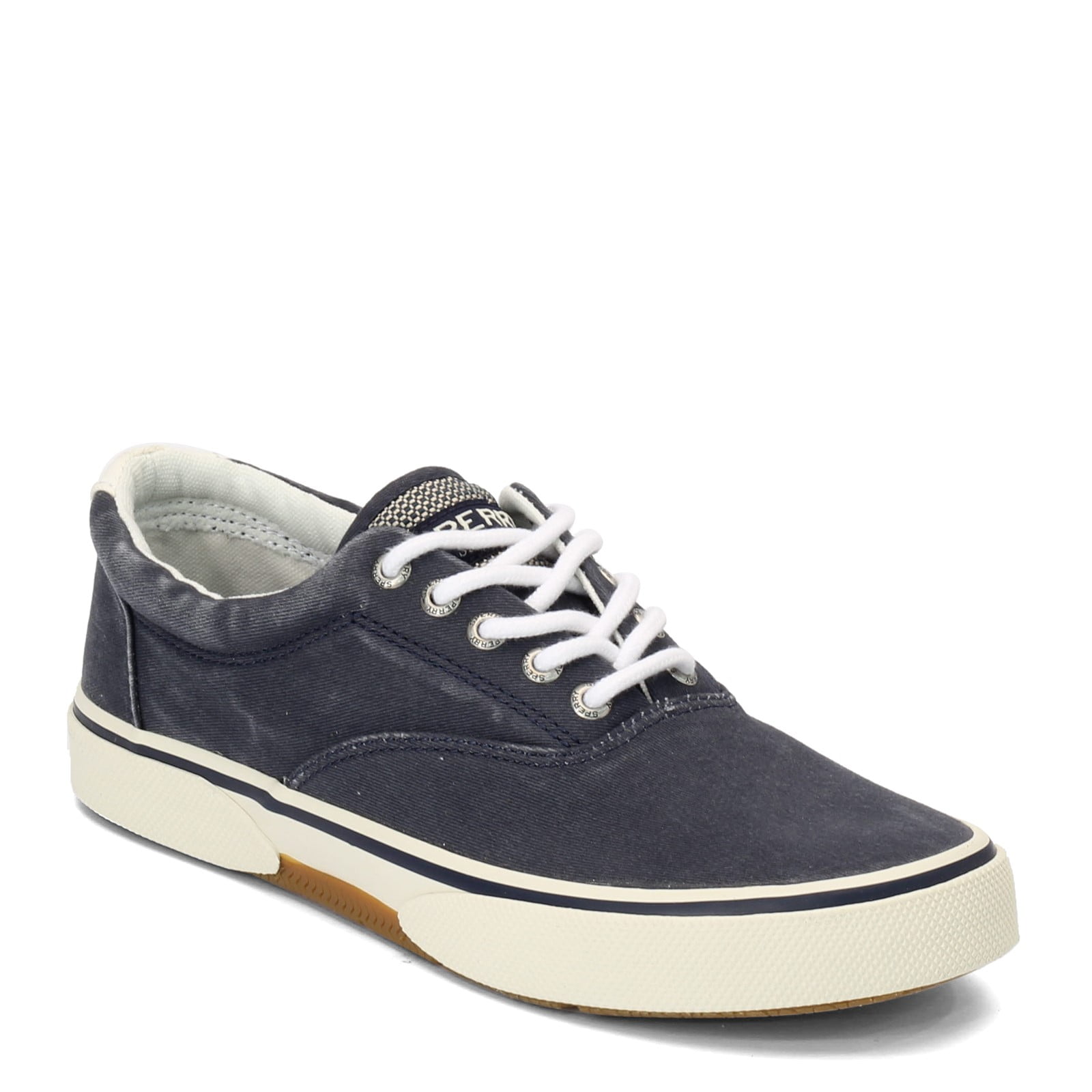 Sperry Men's, Halyard Sneaker Saltwash Navy 8 M - Walmart.com