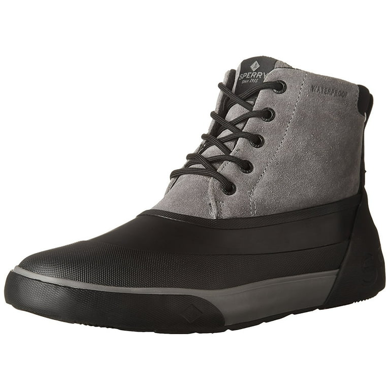 Sperry Men s cutwater Deck Boots Grey Black 7 M Walmart