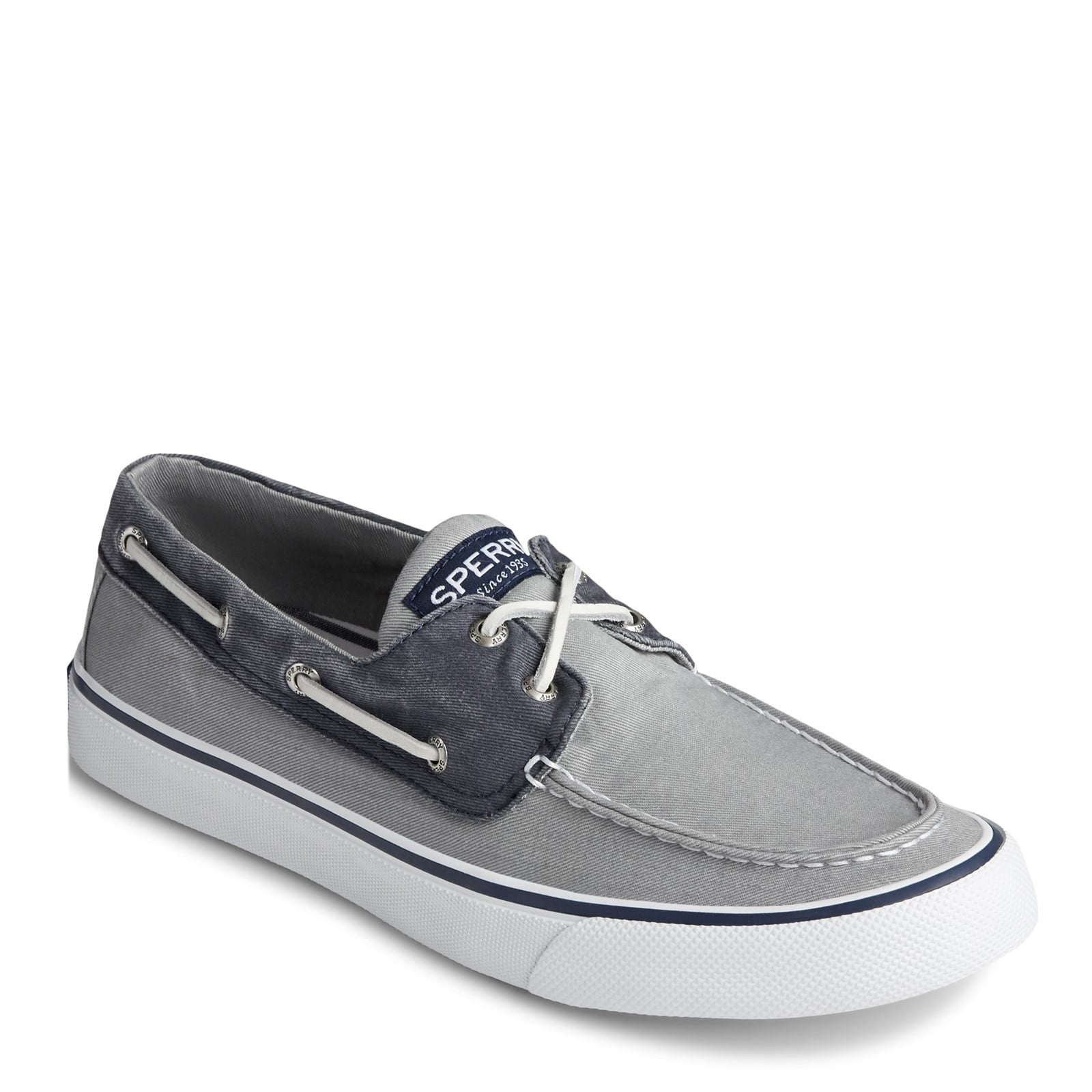 Sperry Mens Bahama II Sneaker, SW Grey/Navy,9 Wide - Walmart.com