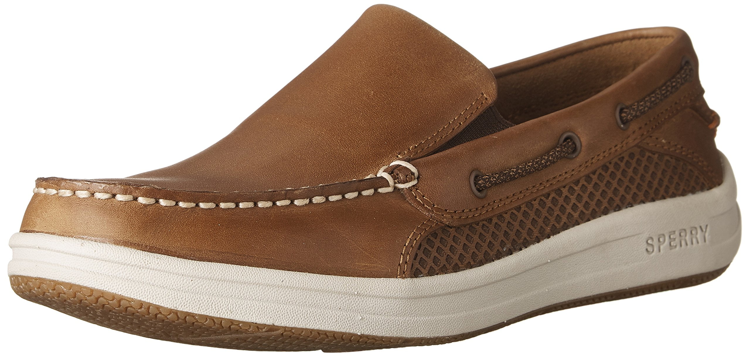 Sperry STS16474: Top Sider Gamefish Mens Dark Tan Boat Shoes - Walmart.com