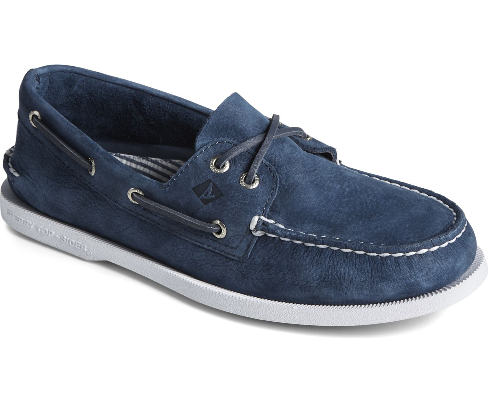 Sperry Top-Sider A/O 2-Eye Seersucker Navy 7M - Walmart.com