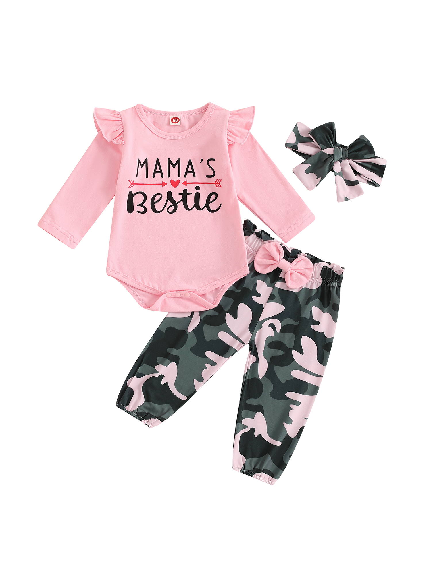 Infant Baby Girls Mermaid Romper Bodysuit Headband Clothes 2Pcs Outfit ...
