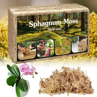 2.2LBS Natural Sphagnum Moss for Plants 40 QT Premium Peat Moss Dried ...