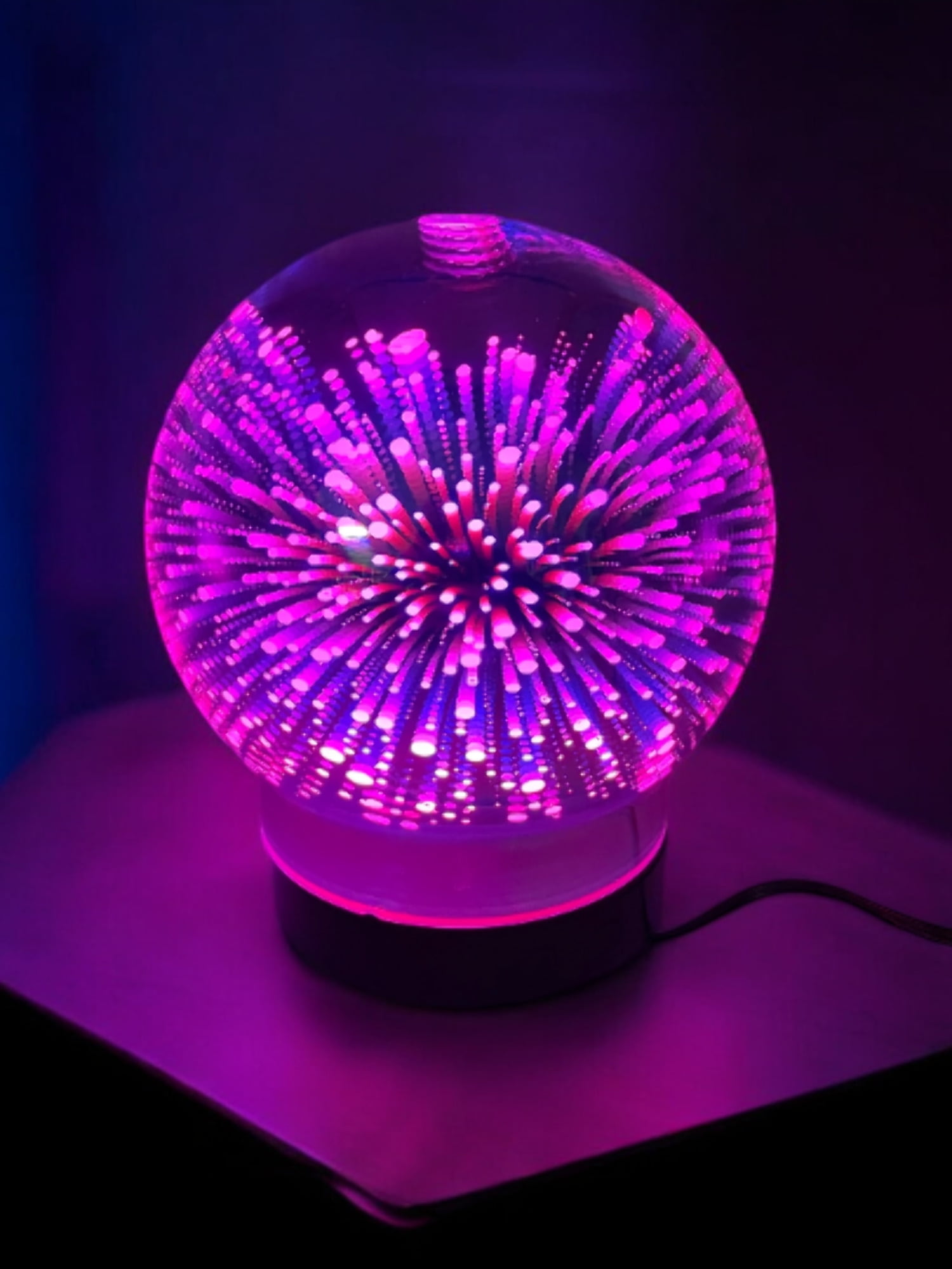 Sphere Diffusers For Essential Oils, 3D Glass Art -Fireworks- Oil ...