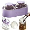 Sphere Ice Molds – 2 Cavity Large Silicone Ice Ball Maker with Lid, 2.3 ...