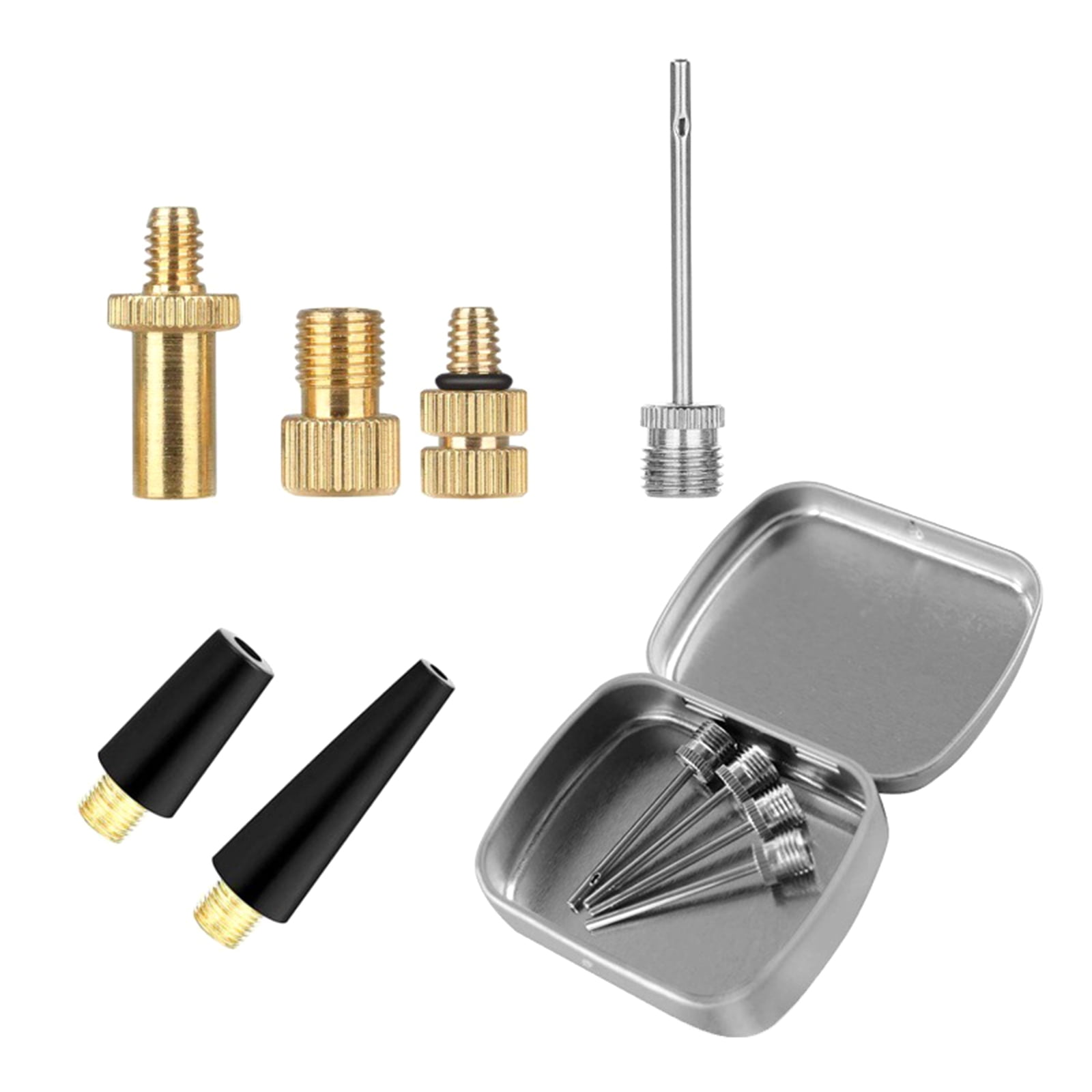 Needle Inflating Sphere Tyre Pumps Adapter Set Bicycles Valves Adapter ...