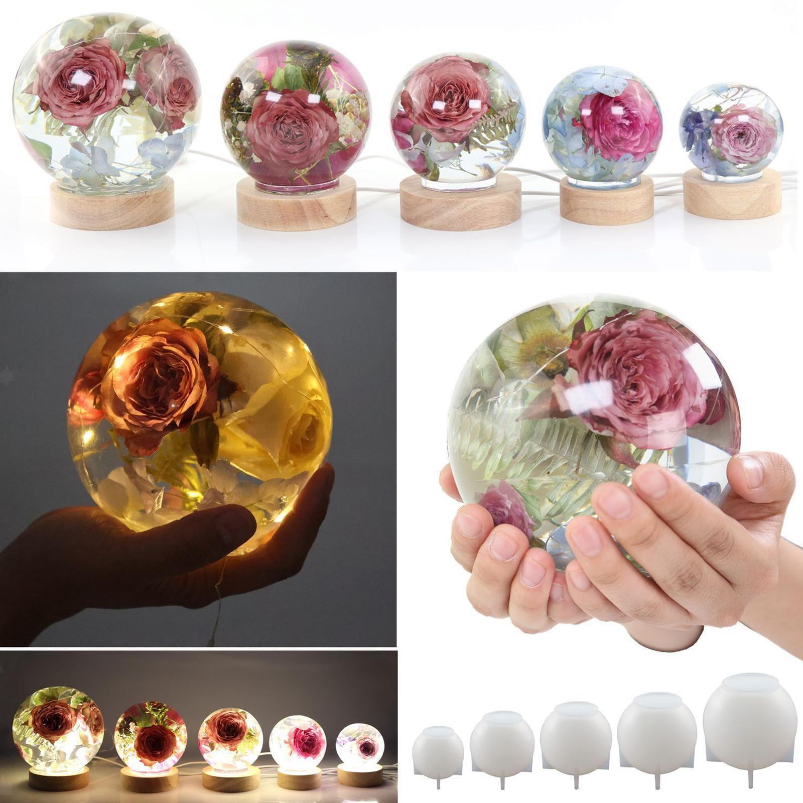 Sphere Resin Molds, 3D Ball Shapes Silicone Molds for Resin Casting ...