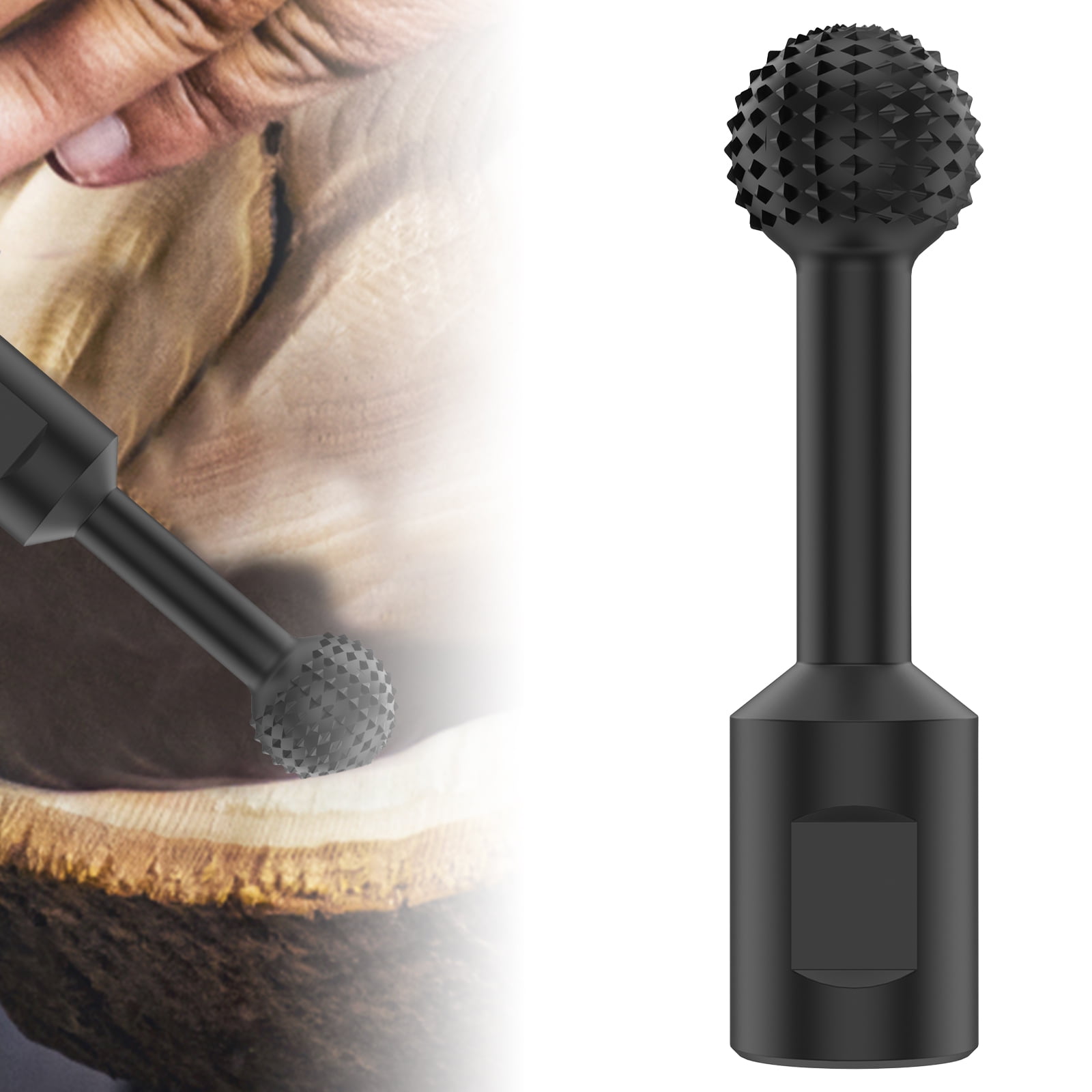 Sphere Rotary Burr Carbon Steel Ball Grinding Head with M14 Thread Wood ...