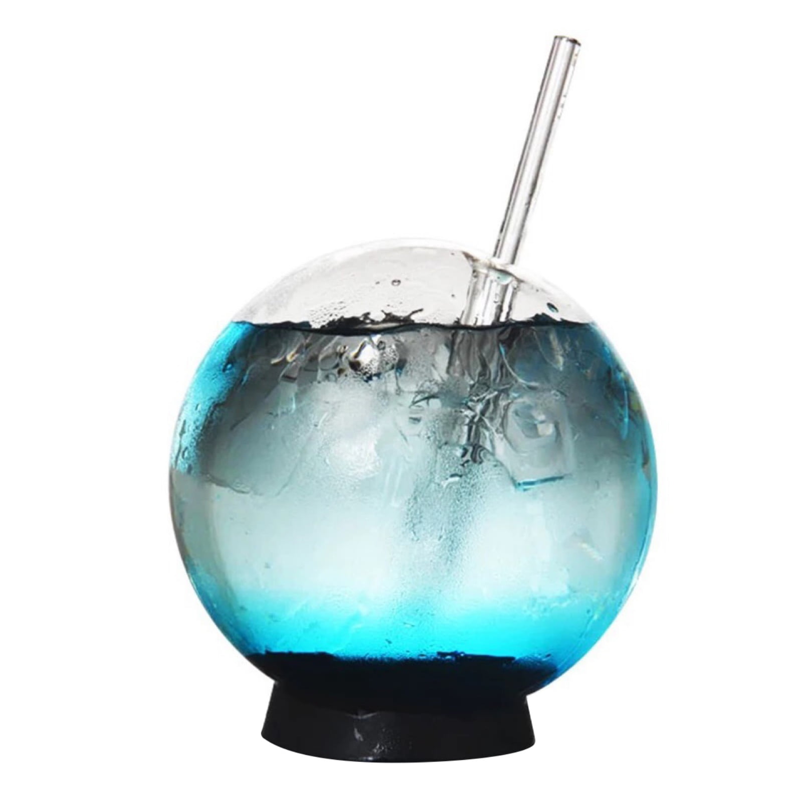 Spherical Crystal Ball Cocktail Glass, Creative Drinking Cup with Sippy ...