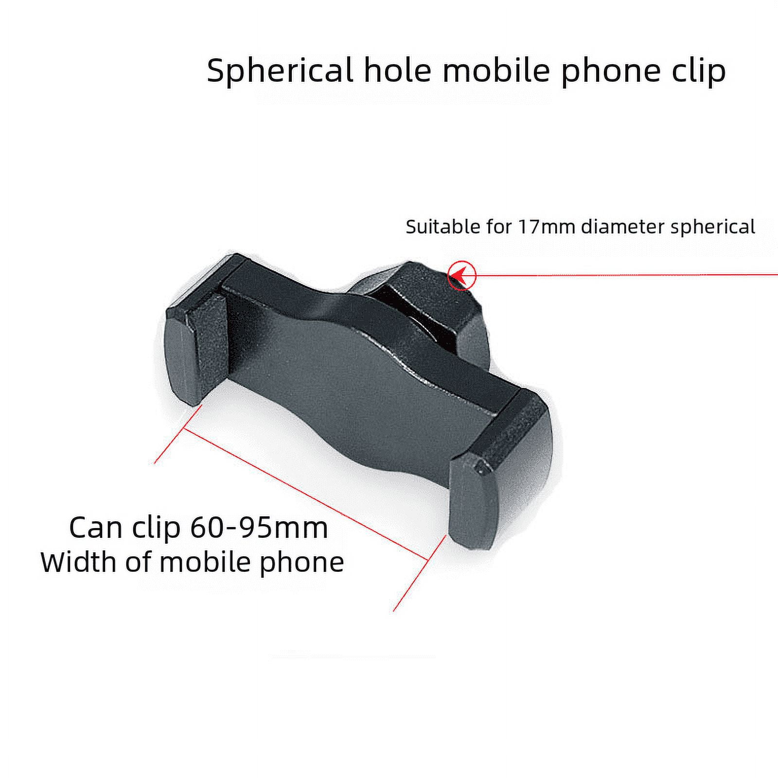 Spherical Mobile Phone Clip Live Broadcast Bracket Multi-position Round ...