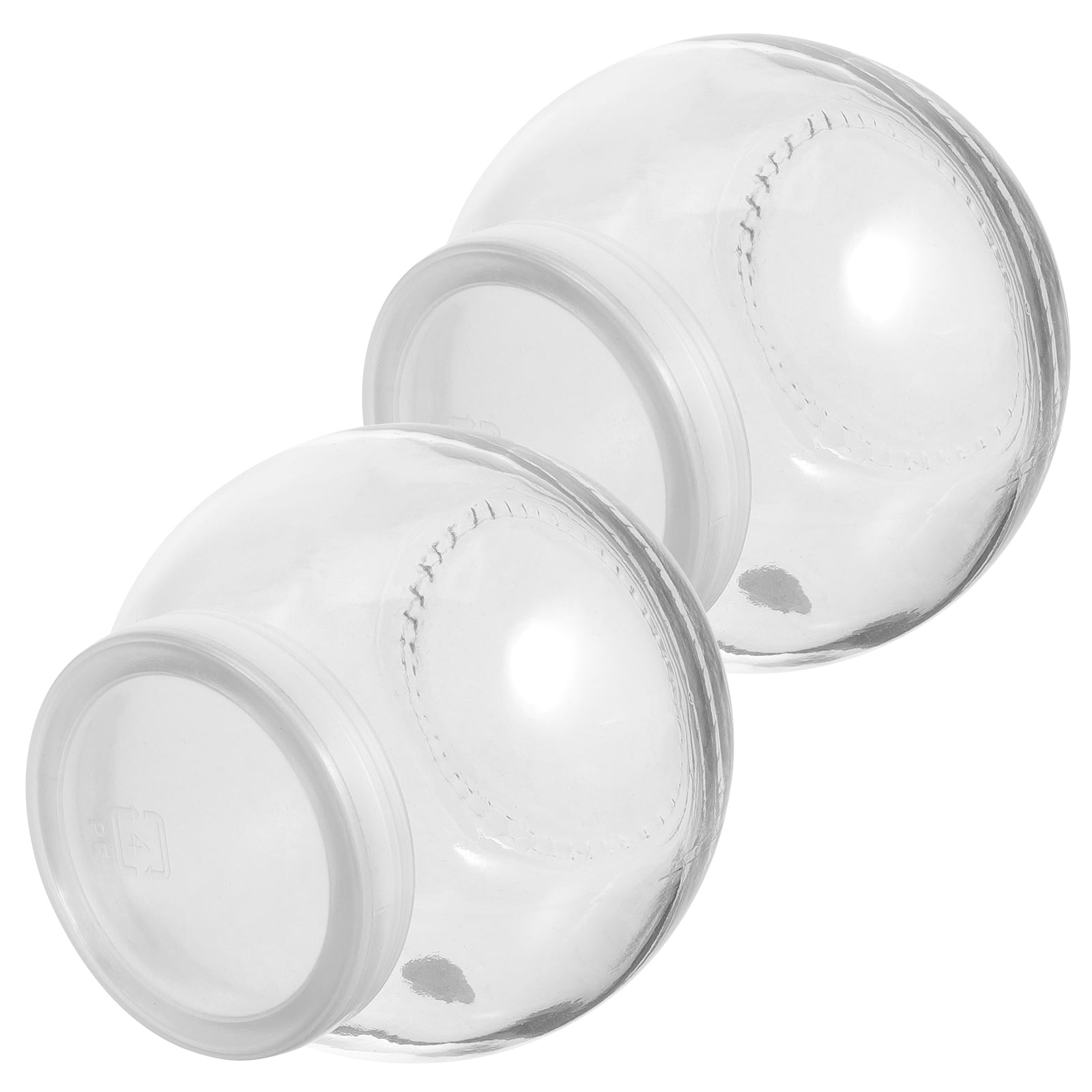 Spherical Pudding Bottle Jelly Holders Plastic Glass Container for Food ...