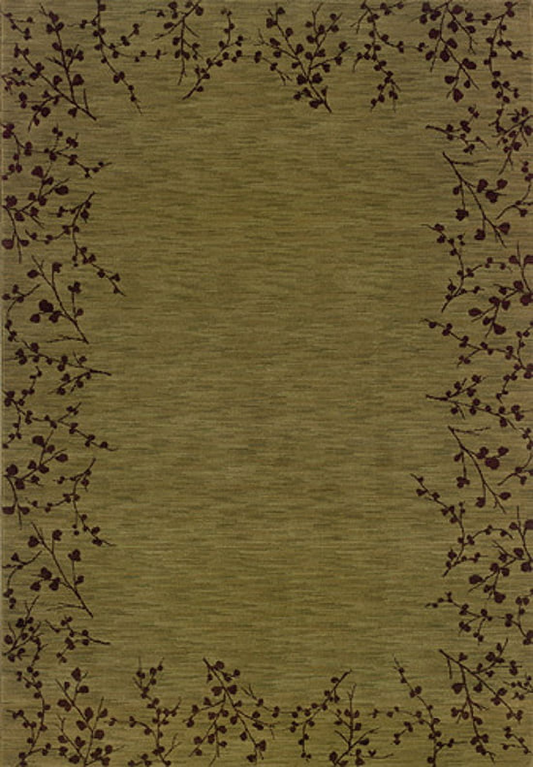 Sphinx Allure Area Rug 004E1 Green Leaves Buds 9' 10" x 12' 9 ...
