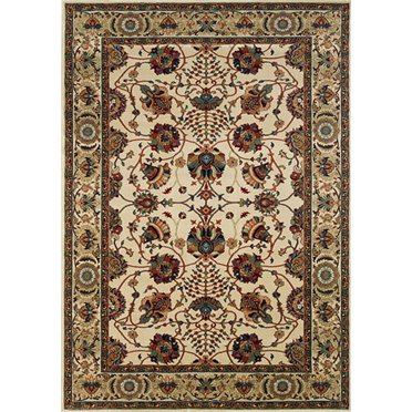 Geometric Area Rug in Green and Red (7 ft. 6 in. L x 5 ft. W) - Walmart.com