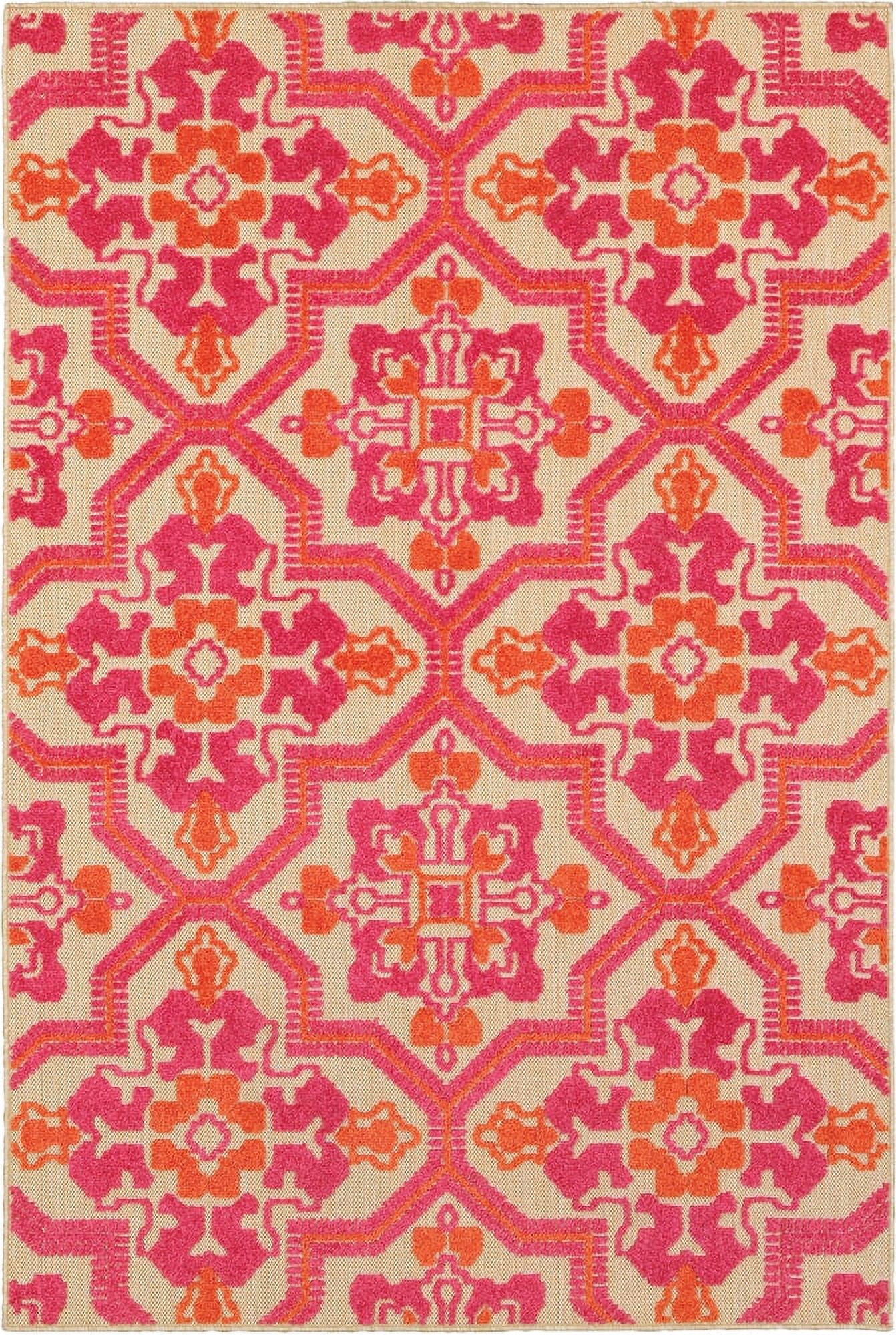 Sphinx Cayman Area Rug 2541V Sand Corners Curves 3' 10" x 5' 5 ...