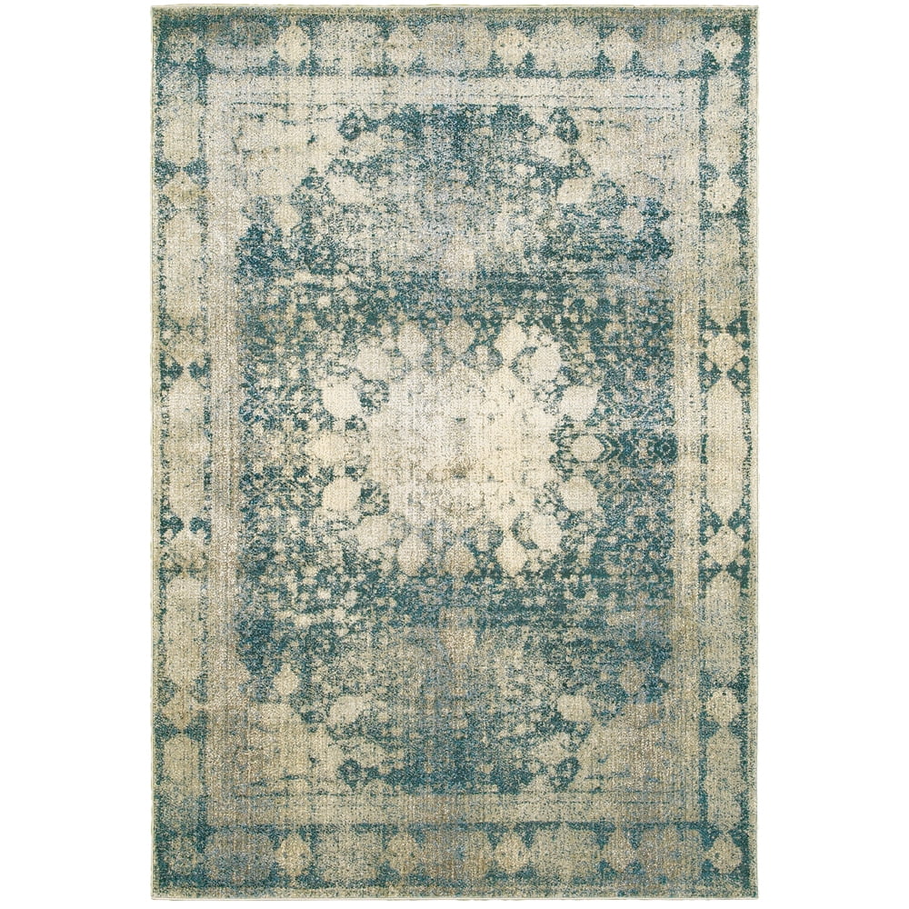 Sphinx Empire Area Rug 4445S Traditional Ivory Medallion Petals 7' 10 ...