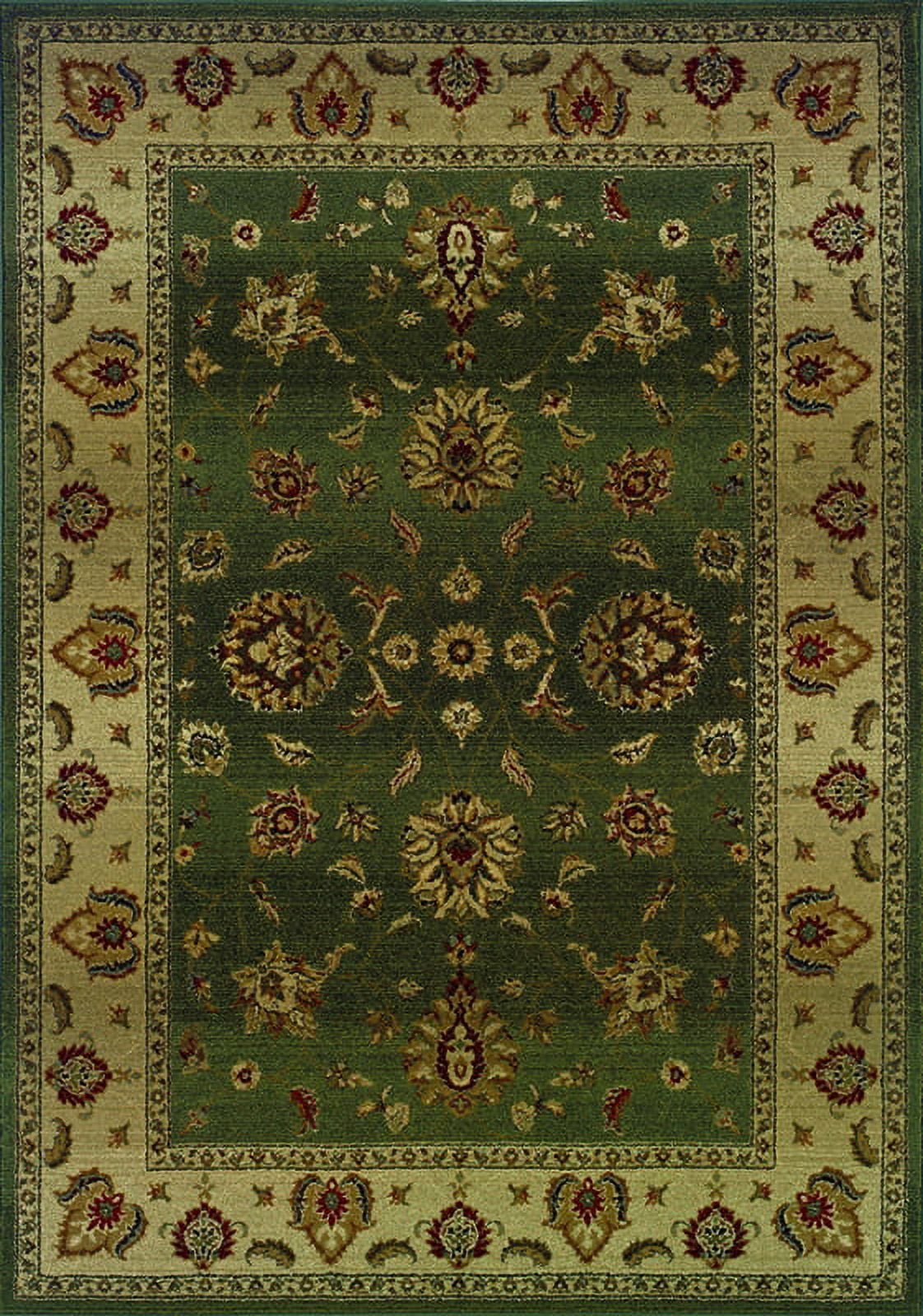 Sphinx Genesis Area Rug 034F1 Green Flowers Leaves 8' x 8' Round ...