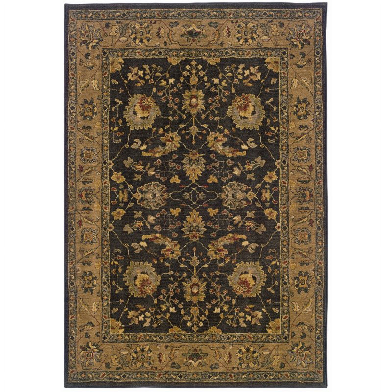 Sphinx Infinity Area Rugs - 1104F Traditional Oriental Black Persian ...