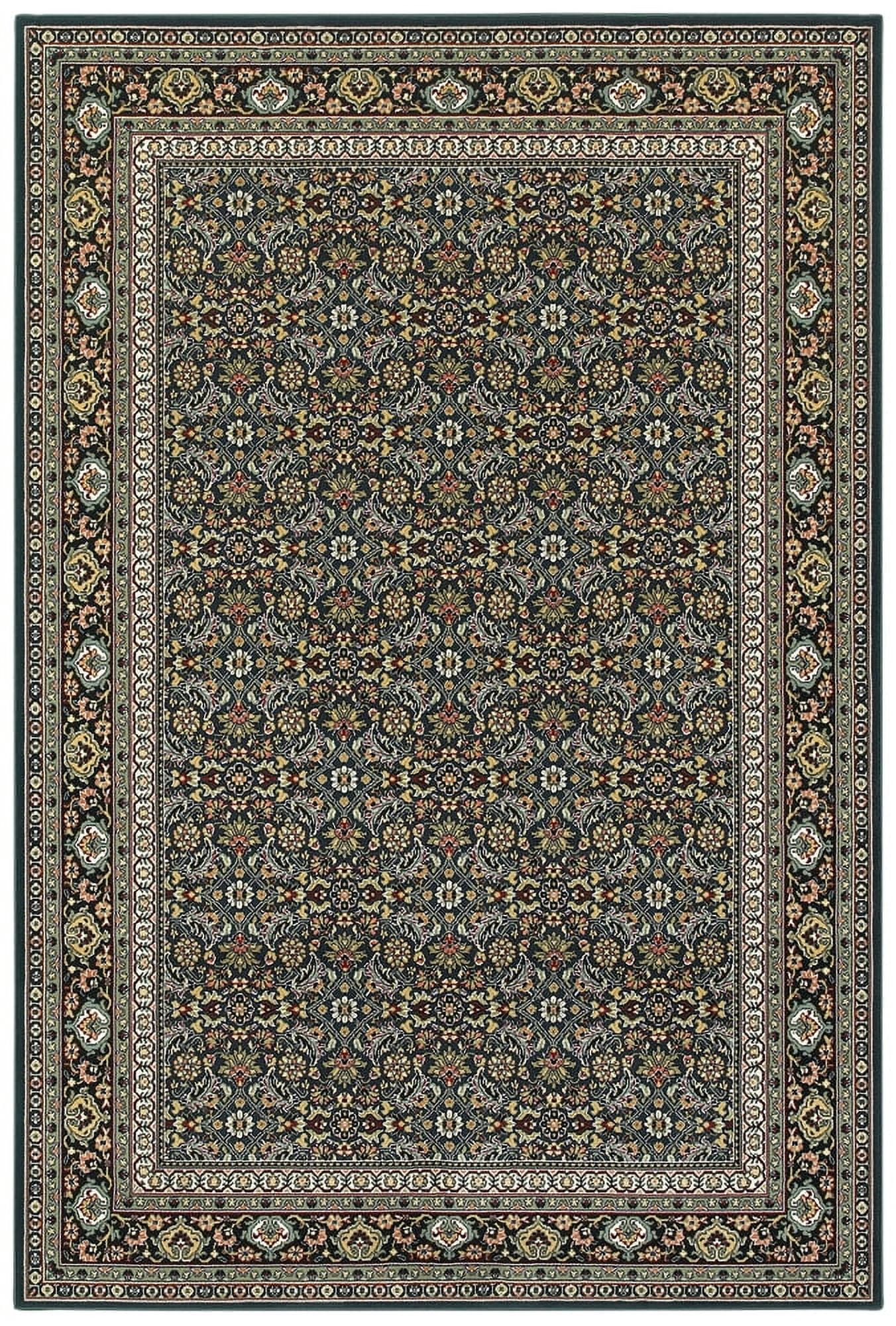 Sphinx Kashan Area Rug 180L1 Navy Half-Brick Repeat 1' 10" x 3 ...