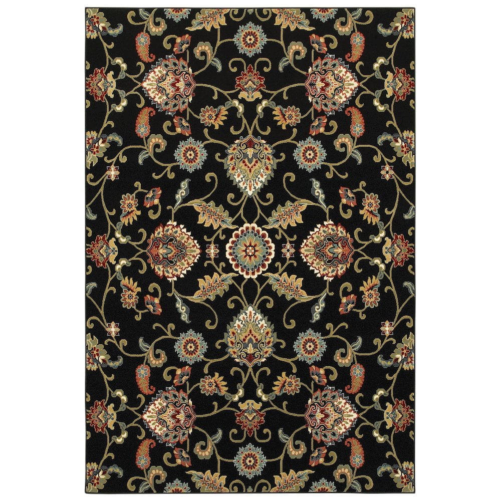Oriental Weavers KASHAN Black 5' 3 X 7' 6 Area Rug - Walmart.com