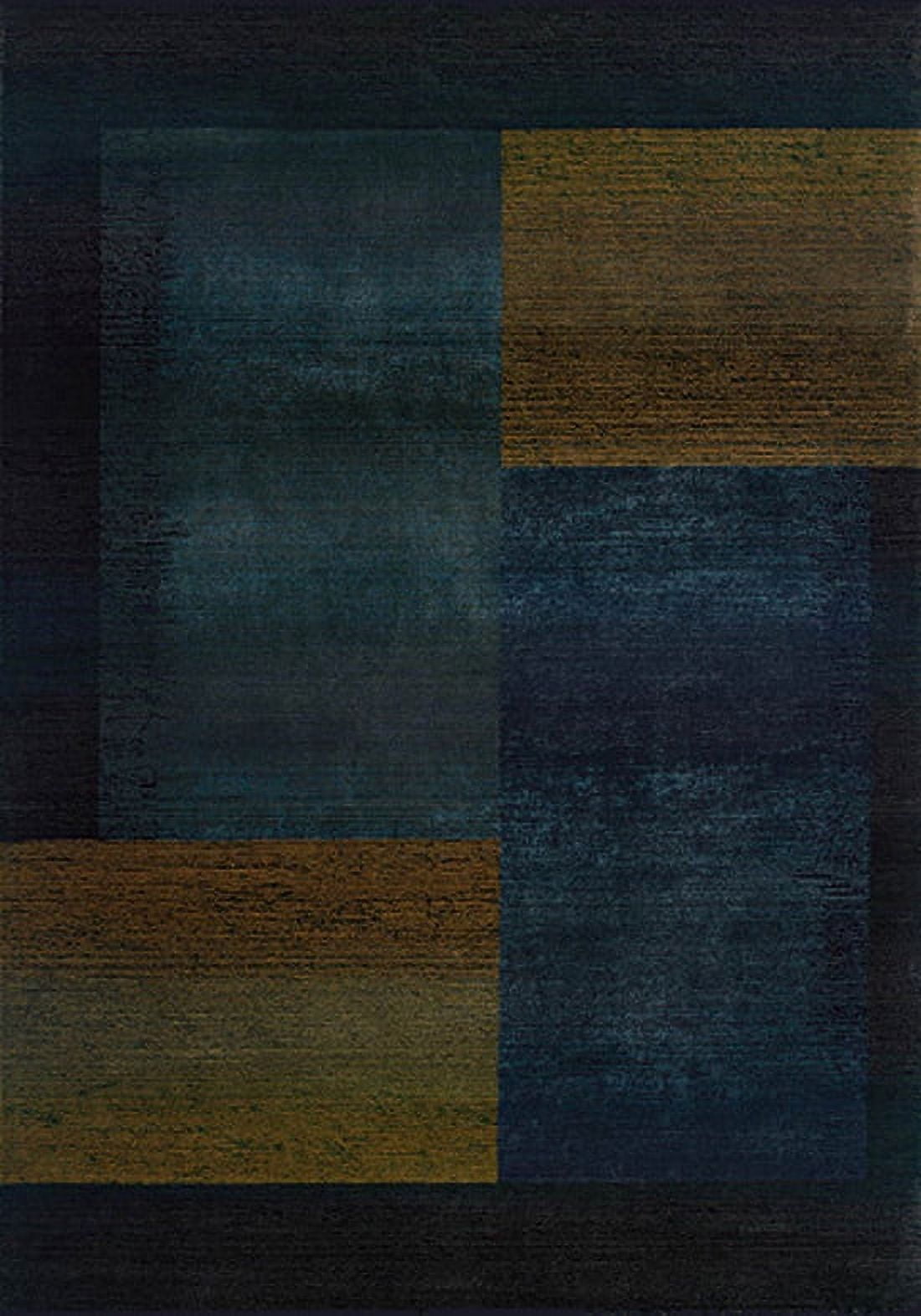 Sphinx Kharma Area Rug 1092L Blue Geometric Squares 8' x 8' Round ...