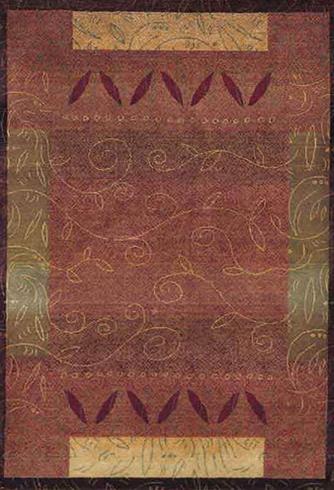 Sphinx Kharma Area Rug 439R4 Red Leaves Vines - Walmart.com