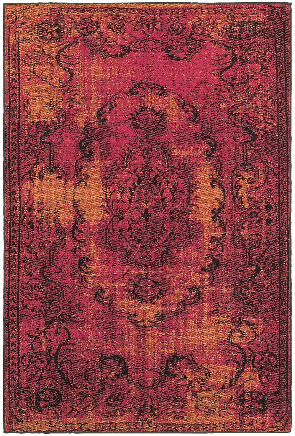 Sphinx Revival Area Rug Pink Curls Swirls 9' 10" x 12' 10" Rectangle ...