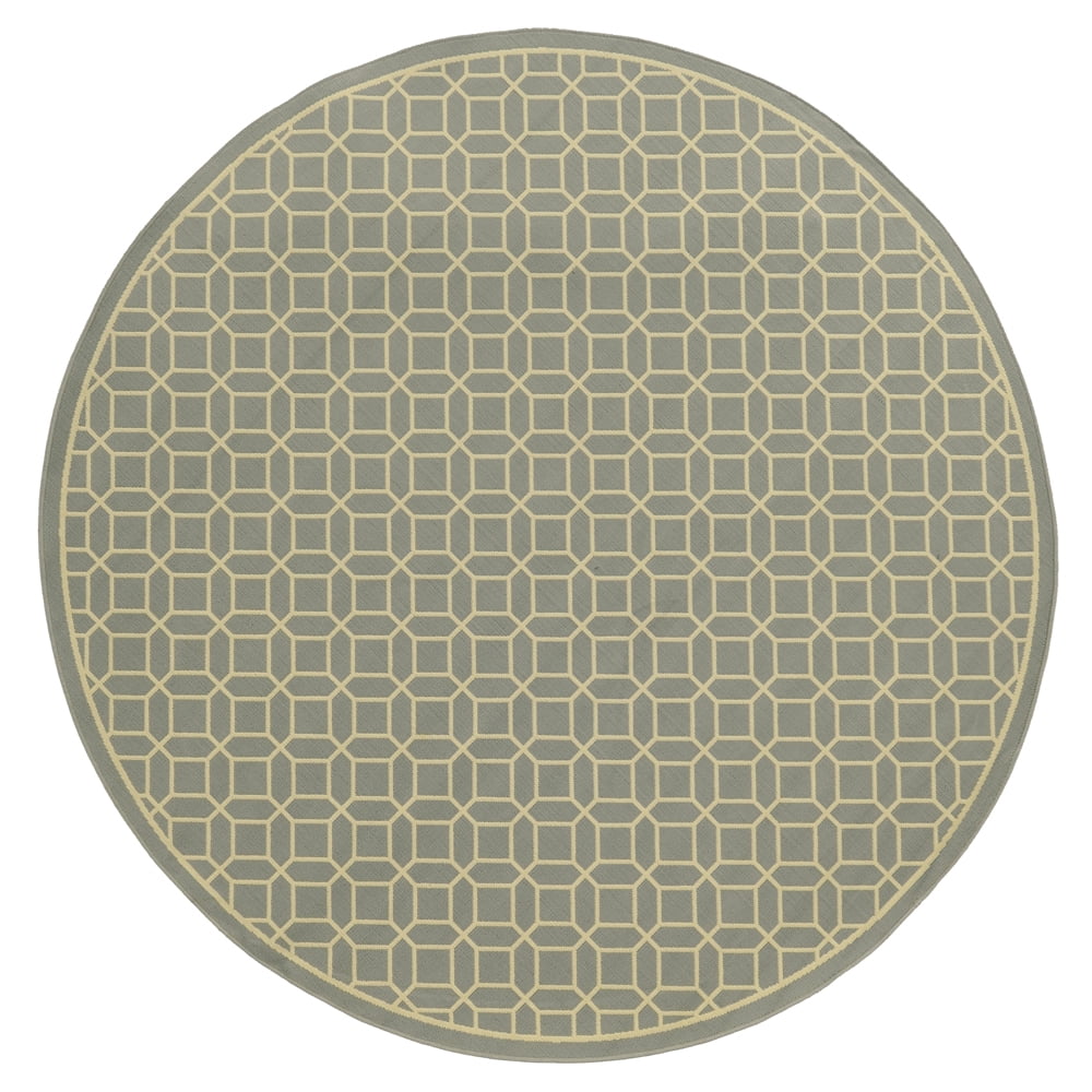 Sphinx Riviera Indoor/Outdoor Area Rug 4771M Outdoor Grey Circle ...