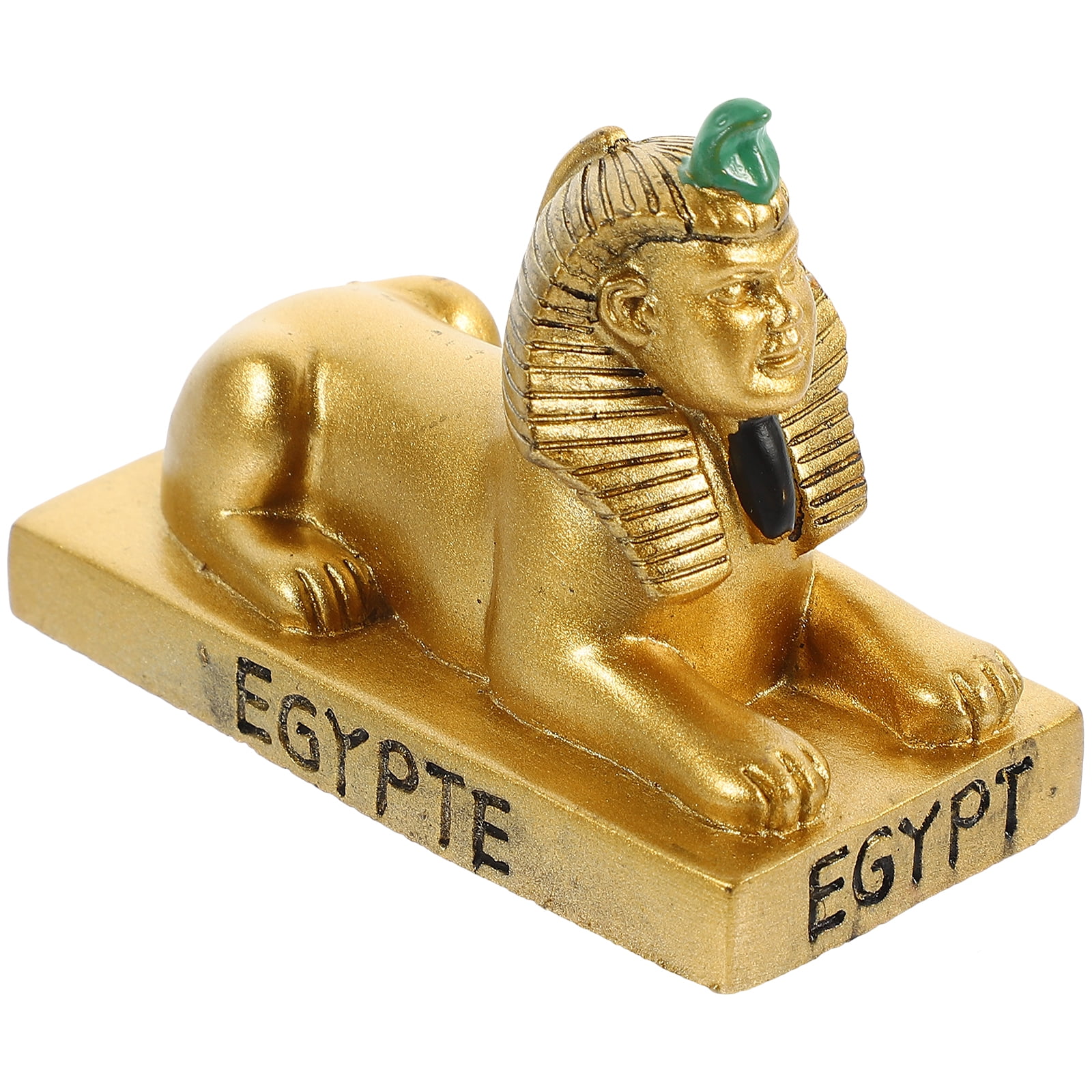Sphinx Statue Egyptian Decor Set of 2 Simulated Resin Aquarium ...