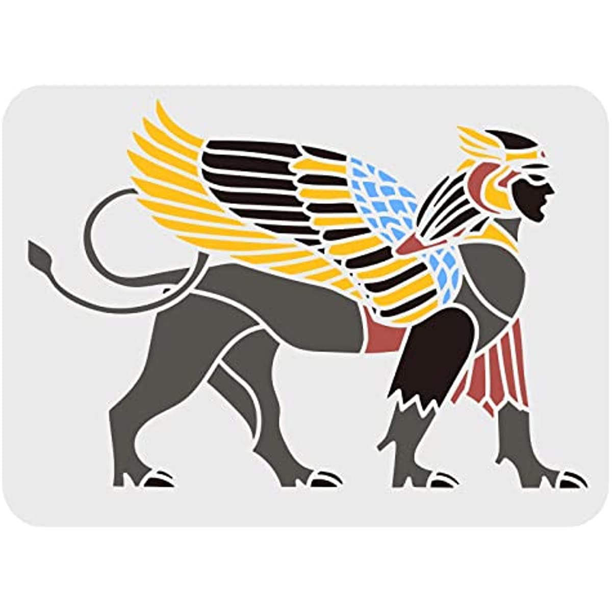 Sphinx Stencils Large Egyptian Symbols Stencil Reusable Craft Stencil ...