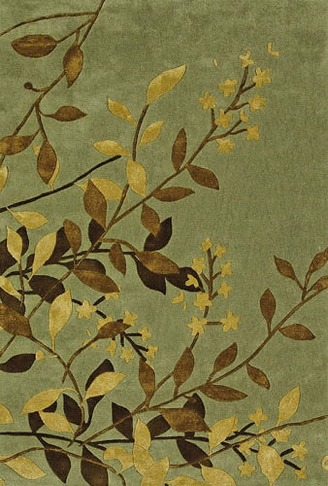 Sphinx Utopia Area Rug 84112 Green Leaves Vines - Walmart.com