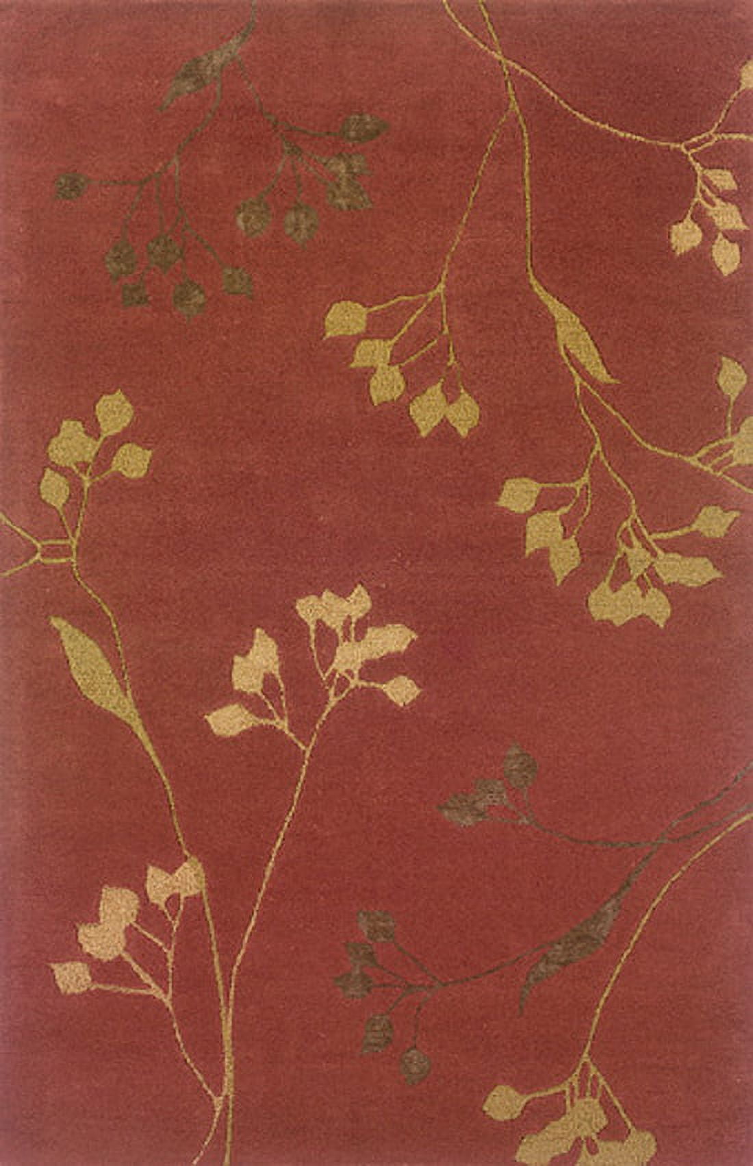 Sphinx Ventura Area Rug 18103 Rust Leaf Vines 2' 6" x 8' 10" Rectangle ...