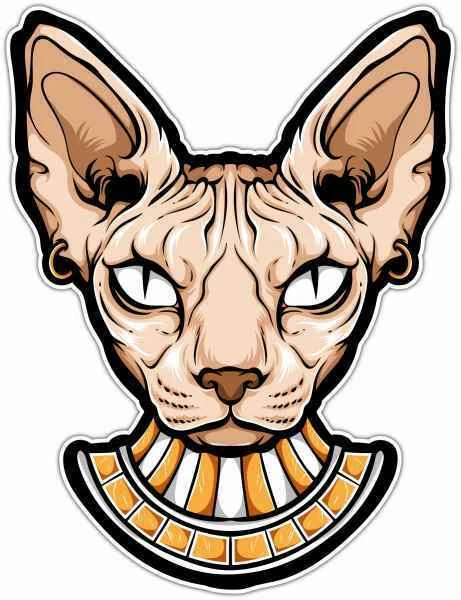 Sphynx Cat Anubis God Egyptian Mythology Car Stickerphone Decal Water ...