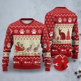 Sphynx Cat Reindeer Christmas 3D Sweater, Christmas Cat Woman Sweater ...