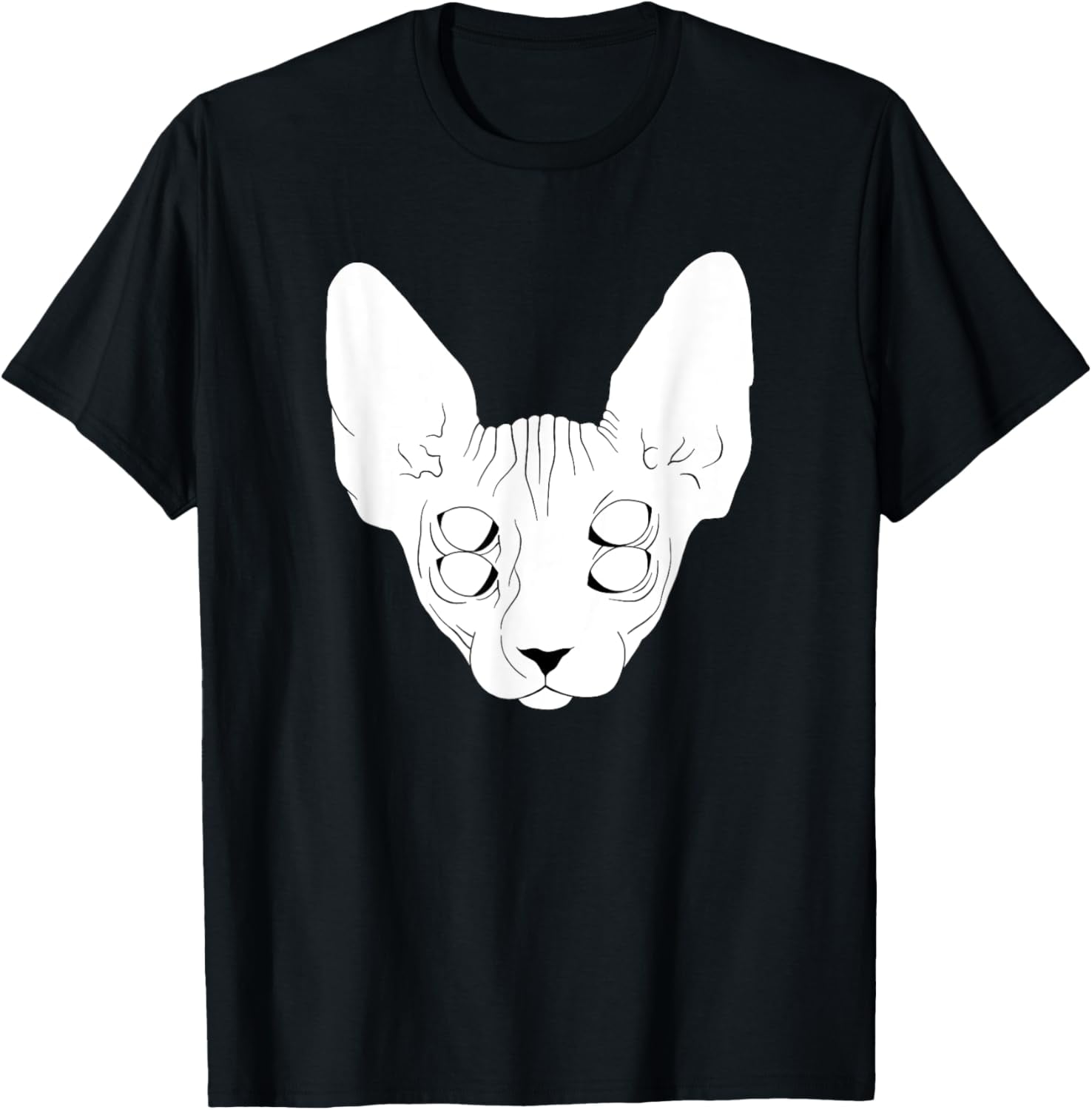 Sphynx Cat with Four Eyes | Creepy Psychedelic Sphinx Kitten T-Shirt ...