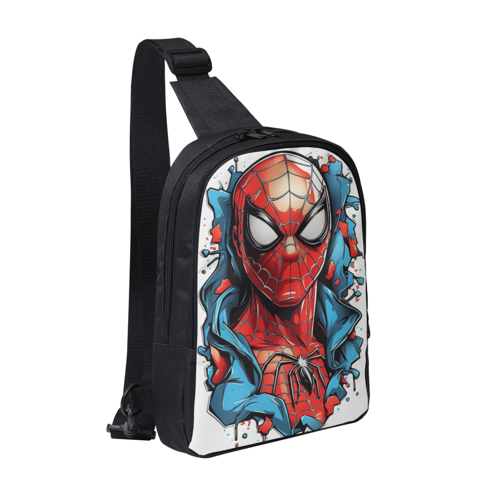 Spi-der Man Crossbody Chest Bag - Blocking Sling Pack with Adjustable ...