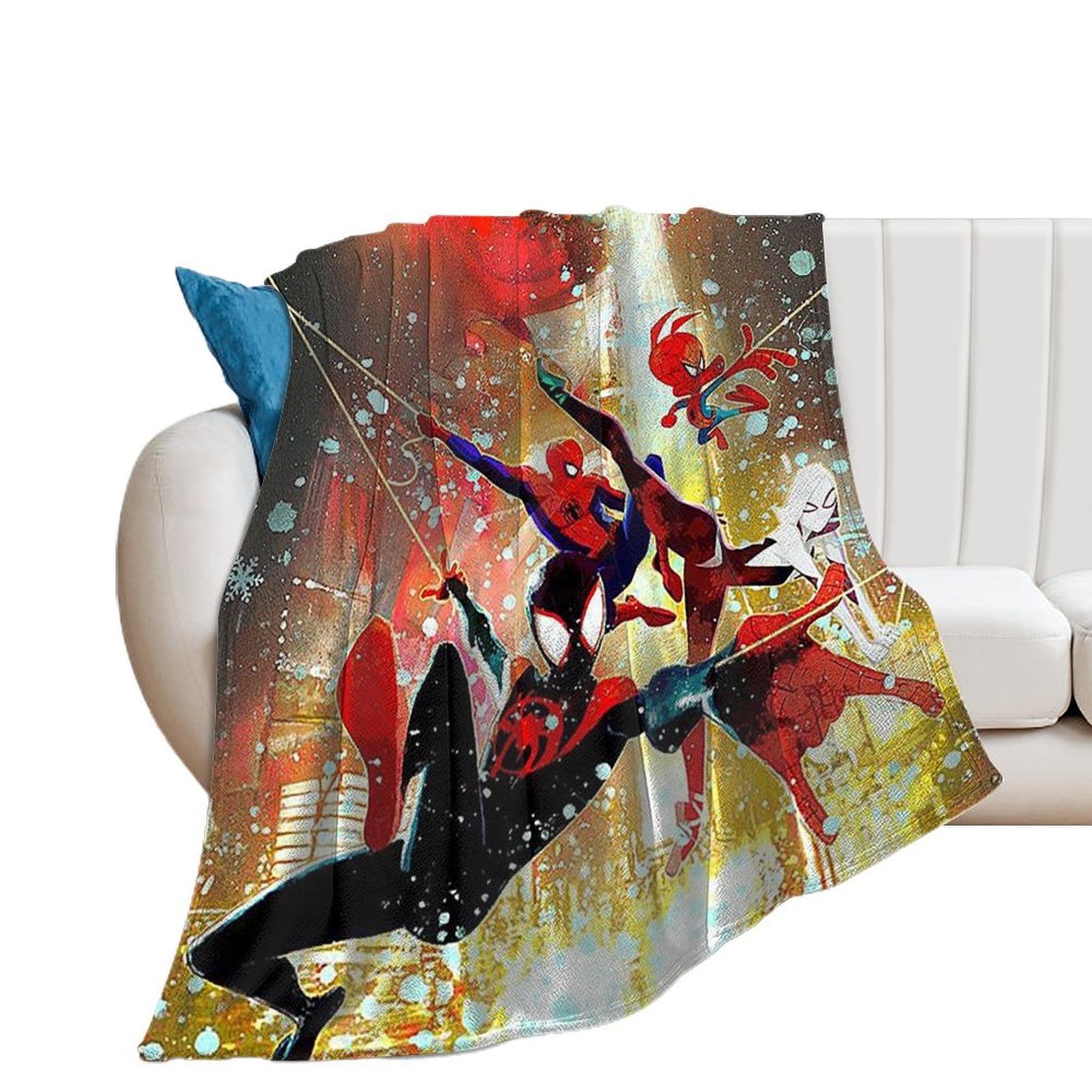 Spi-derm-an Throw Blanket Flannel Anime for Girls Boys Men Women Spi ...
