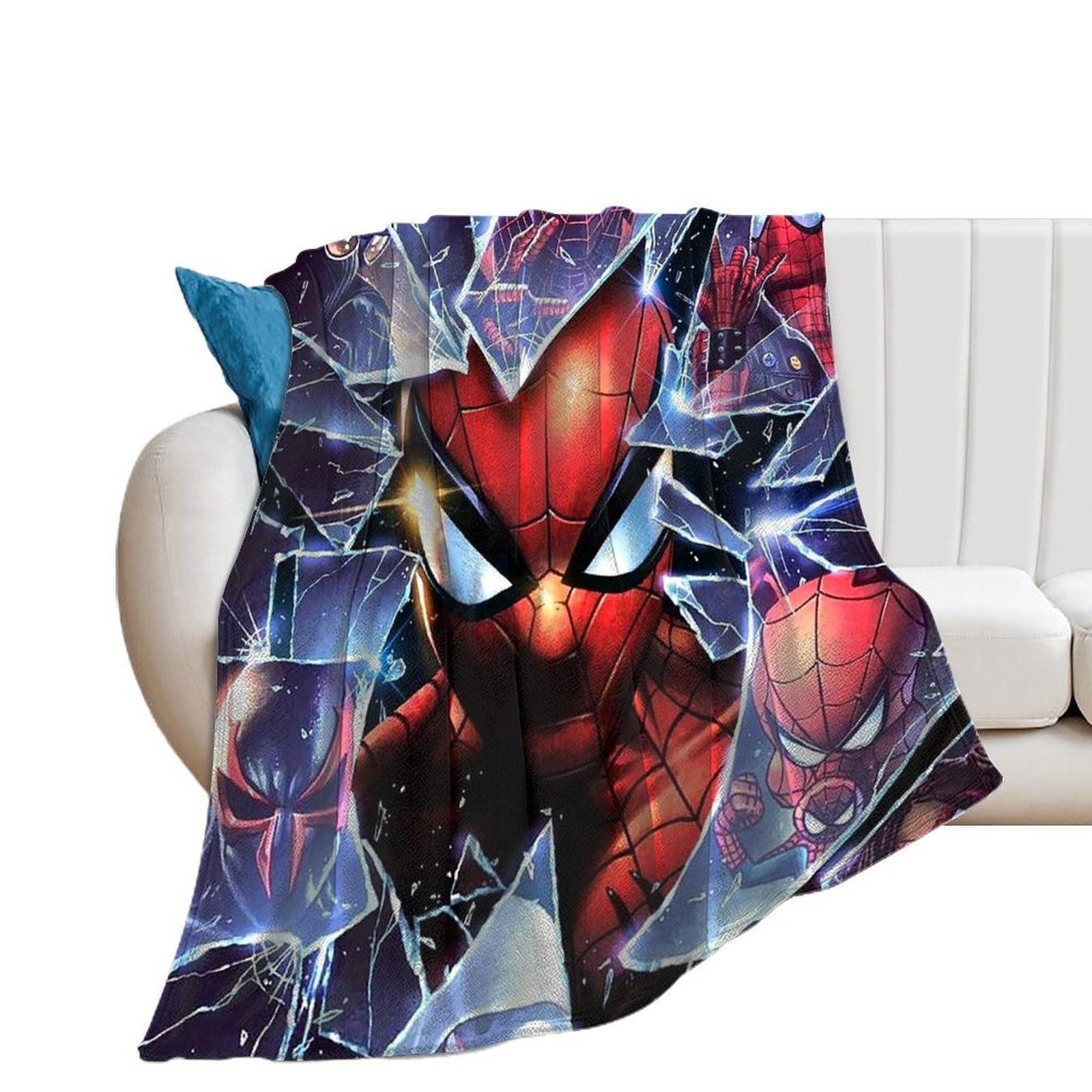 Spi-derm-an Throw Blanket Flannel Anime for Girls Boys Men Women Spi ...